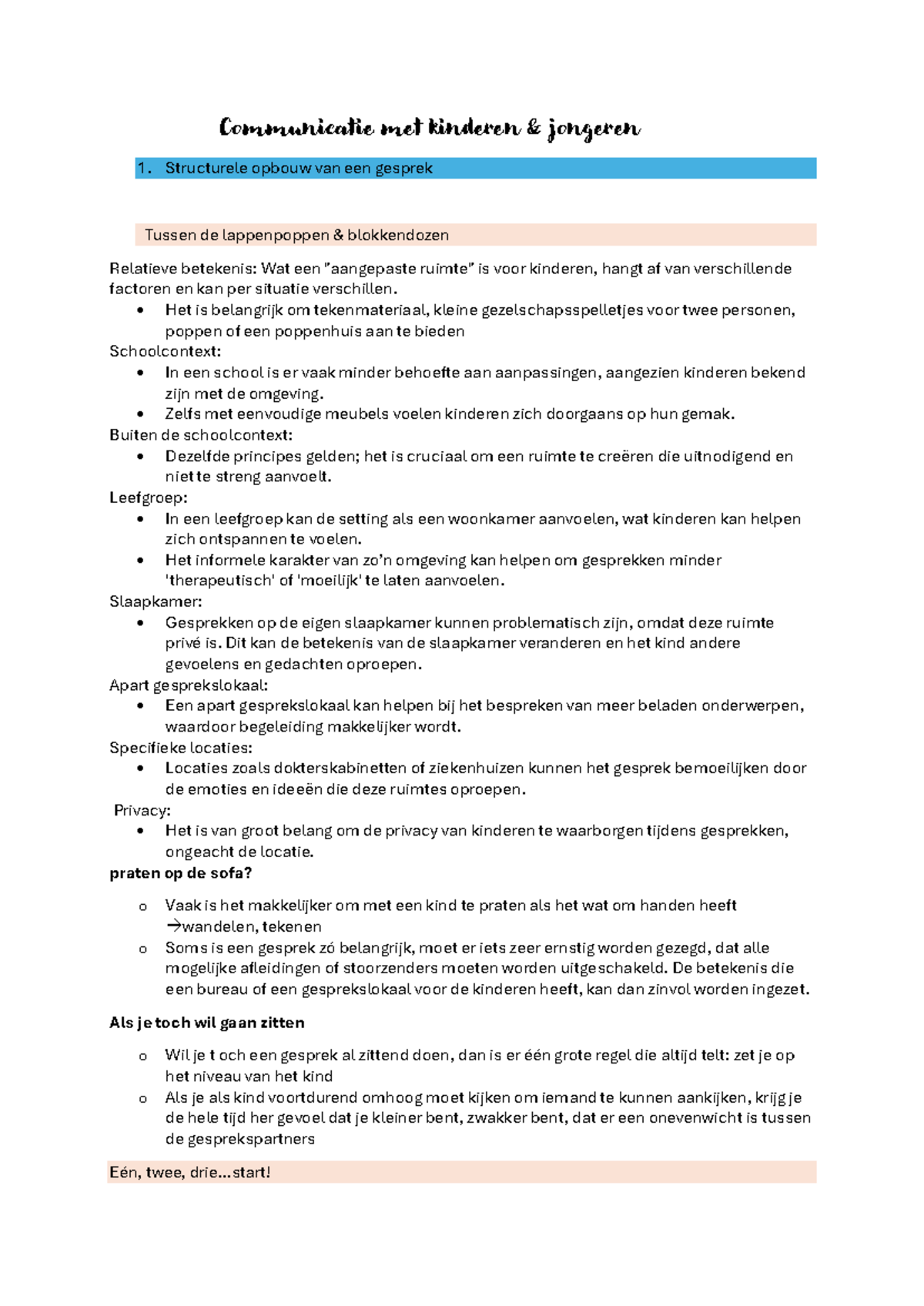 Communicatie met kinderen & jongeren - Communicatie met kinderen ...