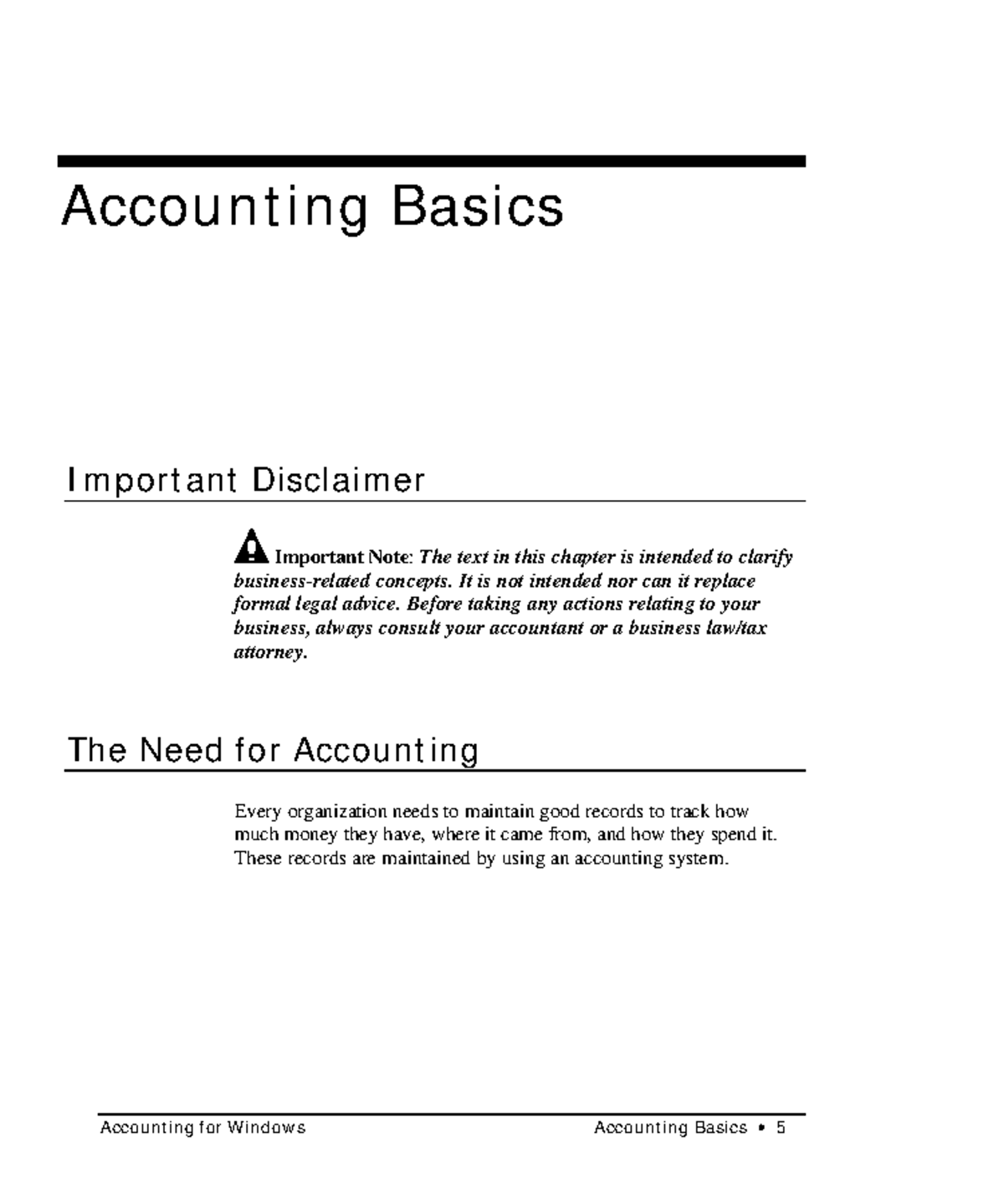 Accountingconcepts - Accounting Basics Important Disclaimer Important ...
