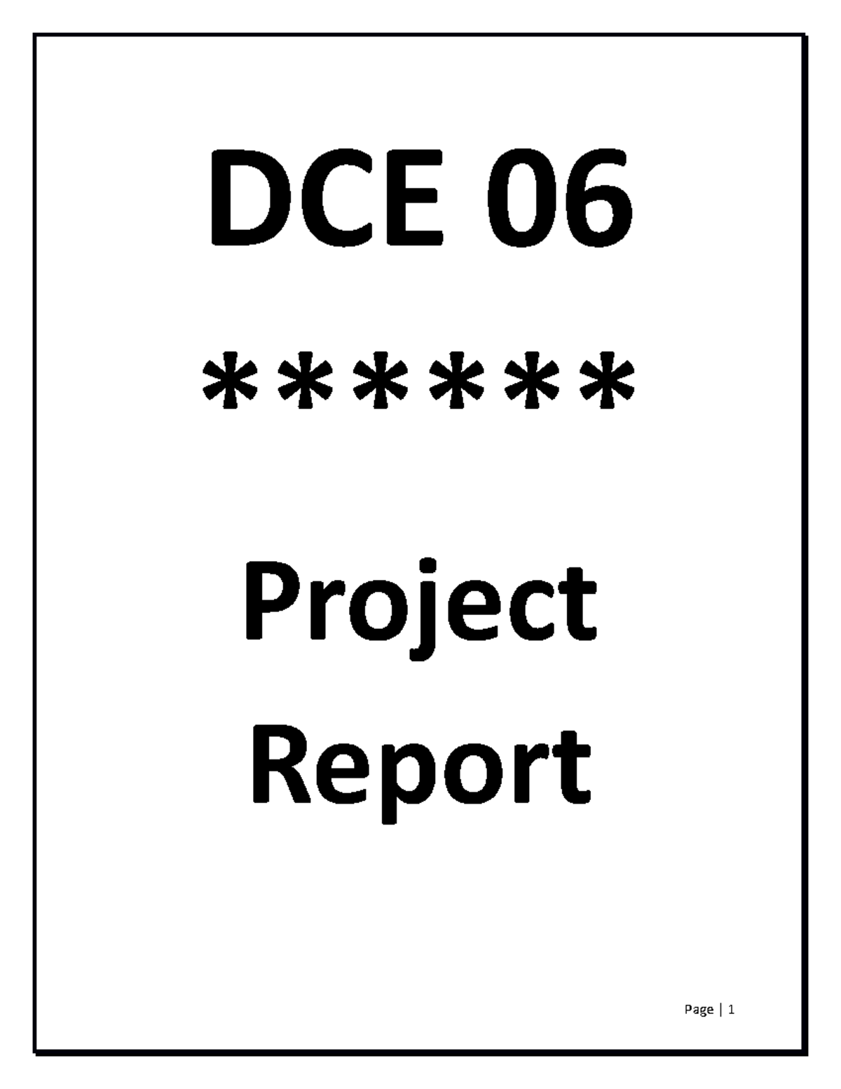 DCE 06 Project Report - Feature Writing (DCE 02) - IGNOU - Studocu