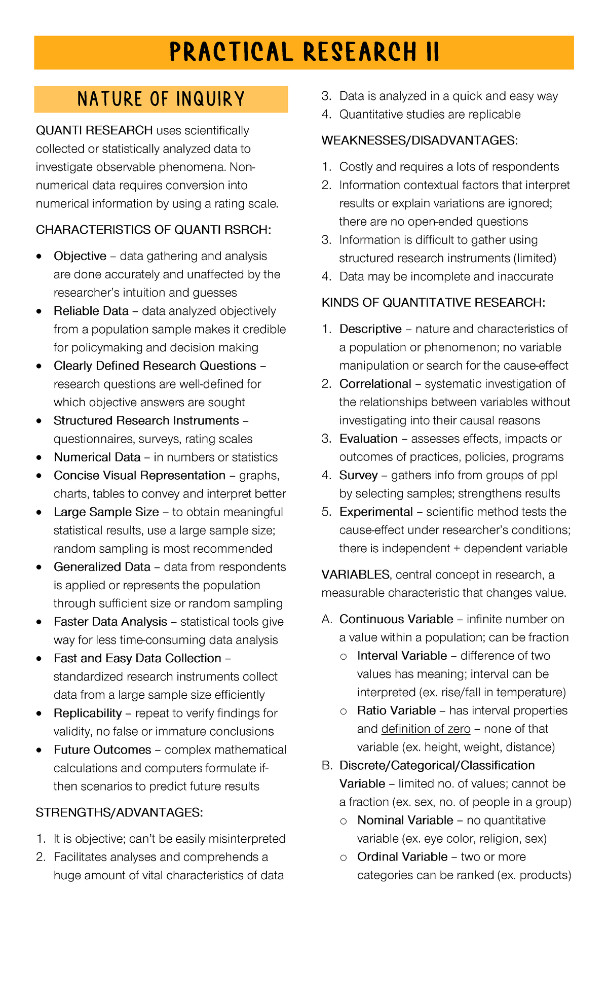 PR II Notes - pr II - Science, Technology, Engineering, Mathematics