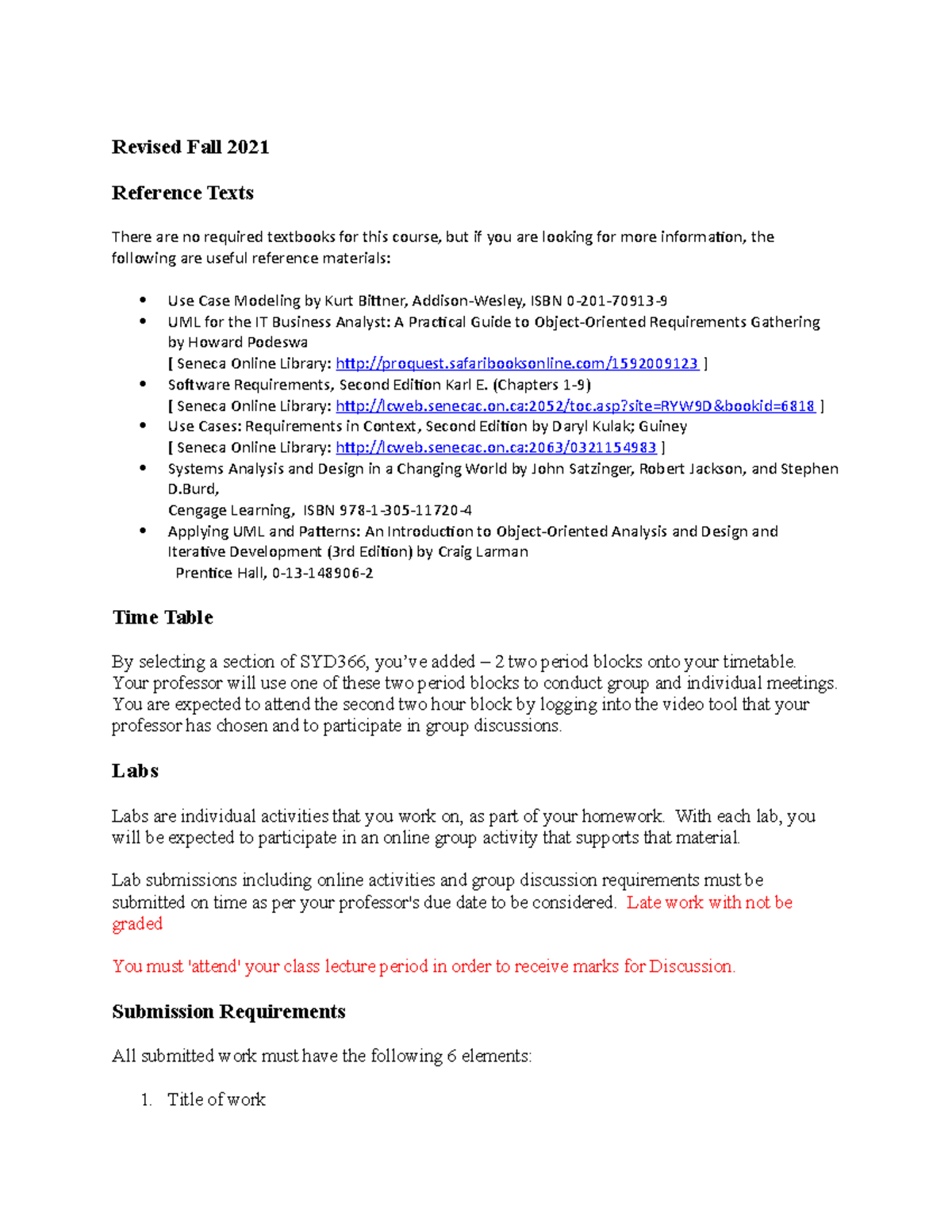 Course Policies - Notes - Revised Fall 2021 Reference Texts There are ...