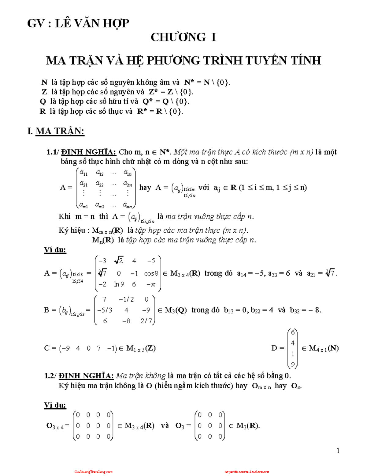 Dai-so-tuyen-tinh le-van-hop ma-tran-va-he-phuong-trinh-tuyen-tinh - [cuuduongthancong - 1 GV ...