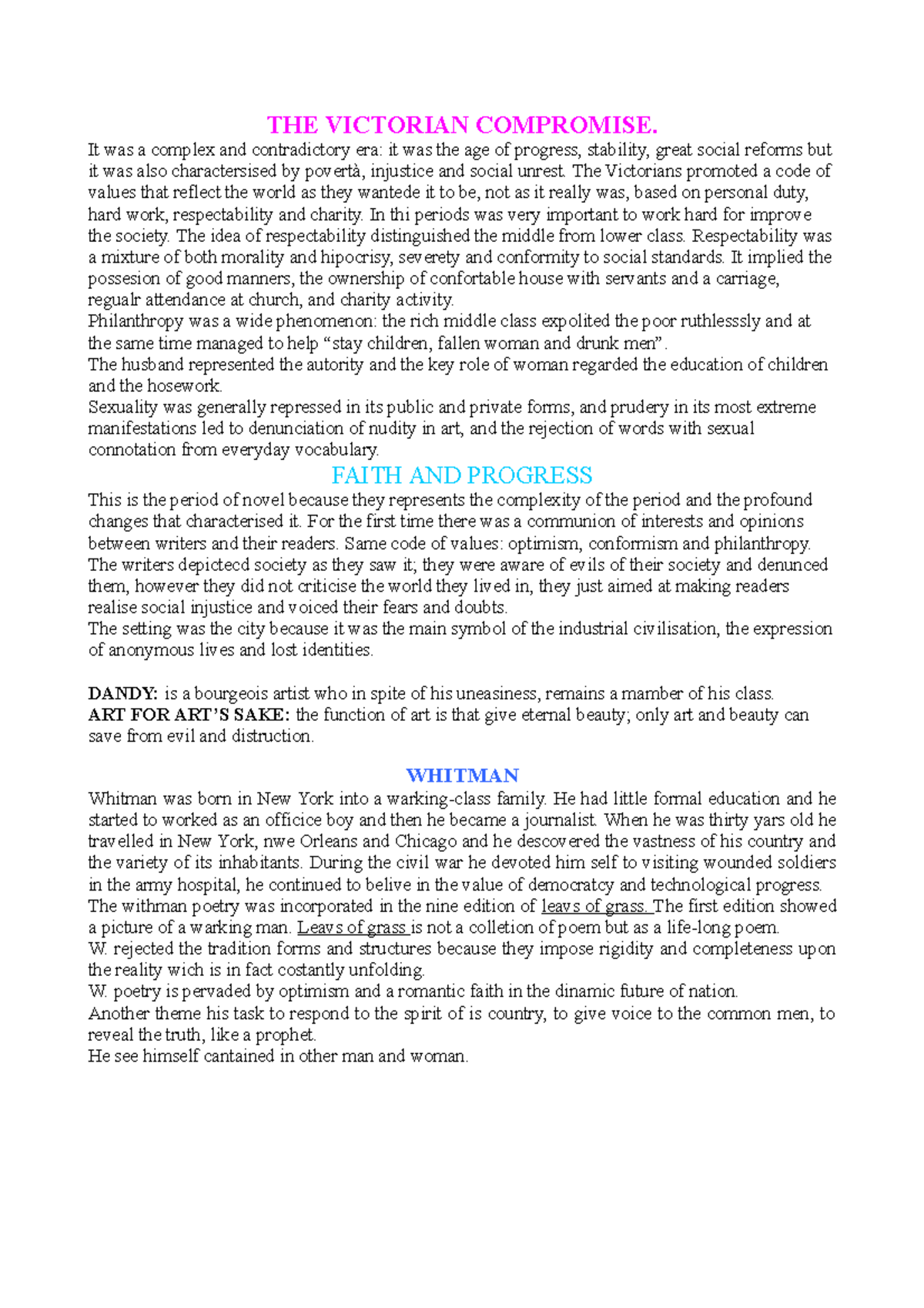 Trucheck - victorian compromise - THE VICTORIAN COMPROMISE. It was a ...