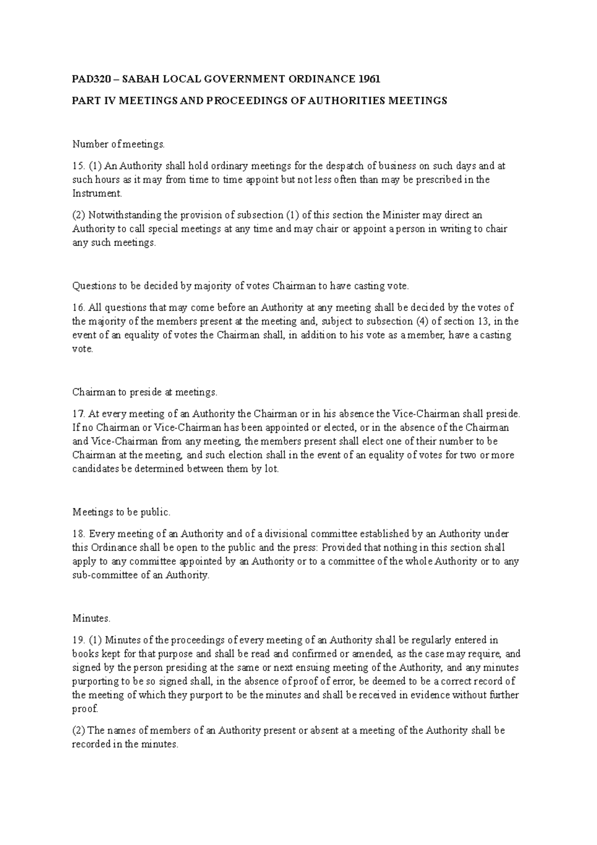 PAD320- Sabah Local Government Ordinance (IV) - PAD320 – SABAH LOCAL ...