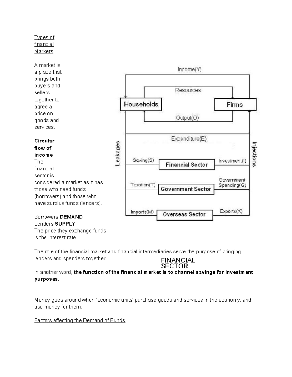 Economics Topic 5 - Notes that helped me understand course content ...