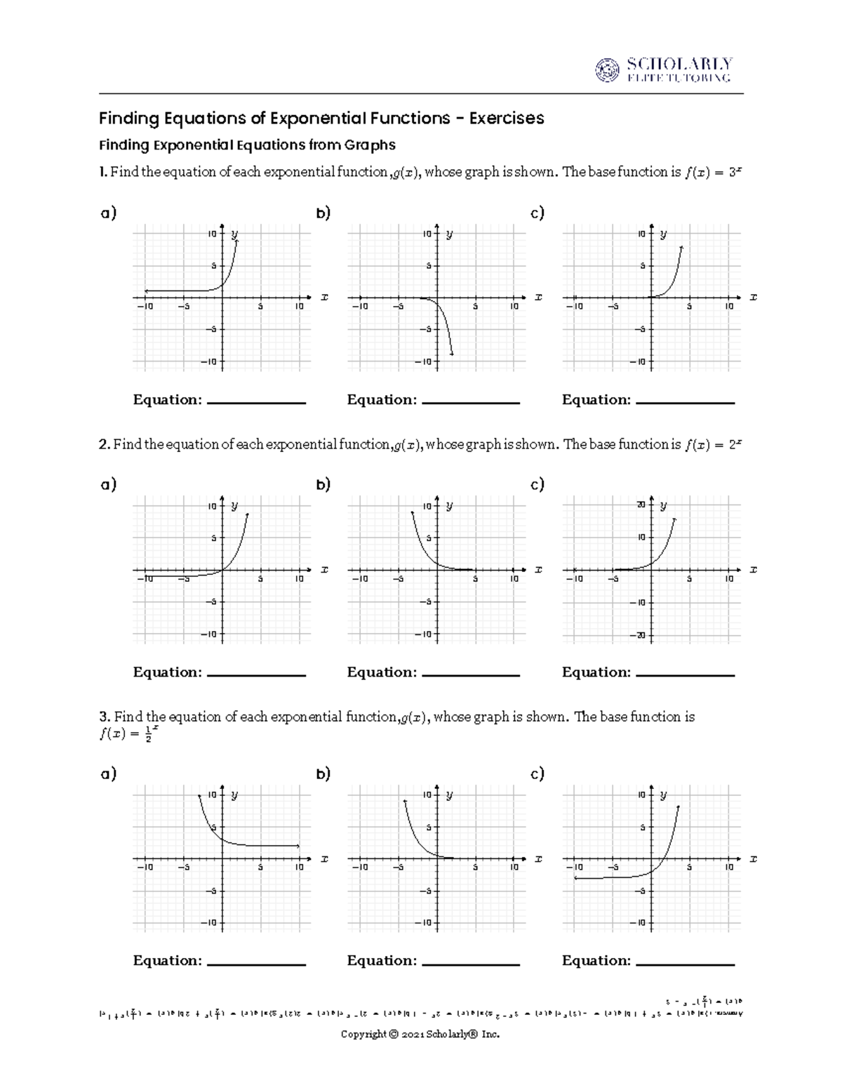 Question 1B (35) - matb41 - Finding Equations of Exponential Functions ...