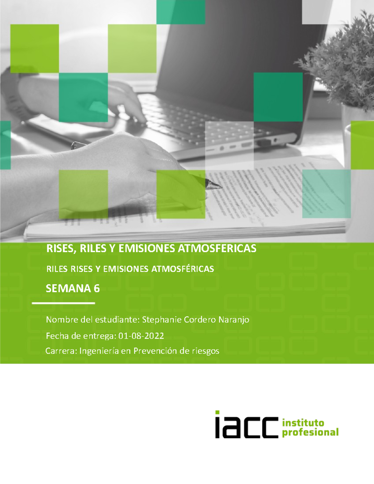 Stephanie Cordero tarea 6 - RISES, RILES Y EMISIONES ATMOSFERICAS RILES ...