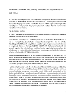 NPP v Rawlings - Case summary - ABBAN, AMUA-SEKYI, AIKINS, BAMFORD-ADDO AND AMPIAH JJSC - Studocu