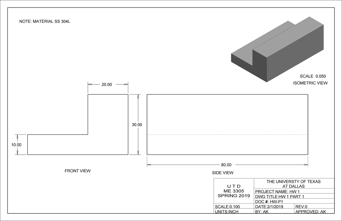 CAD3305-HW1 - Example of homework for online course - NOTE: MATERIAL SS ...