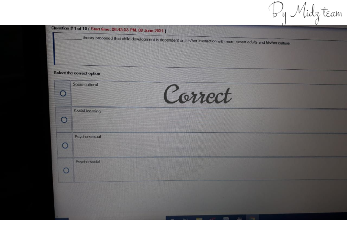 Psy406 Quiz for Mids 2021-1 - clinical psychology - Studocu