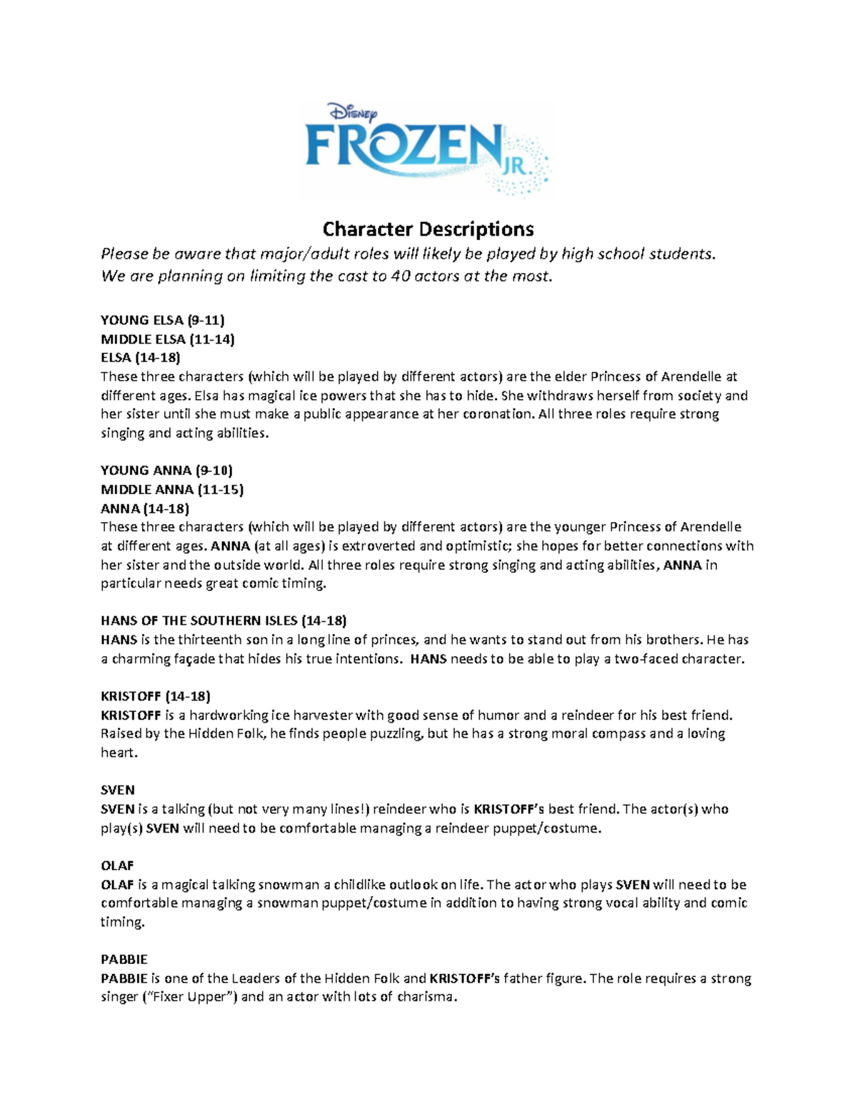 Character-Descriptions - Character Descriptions Please be aware that ...