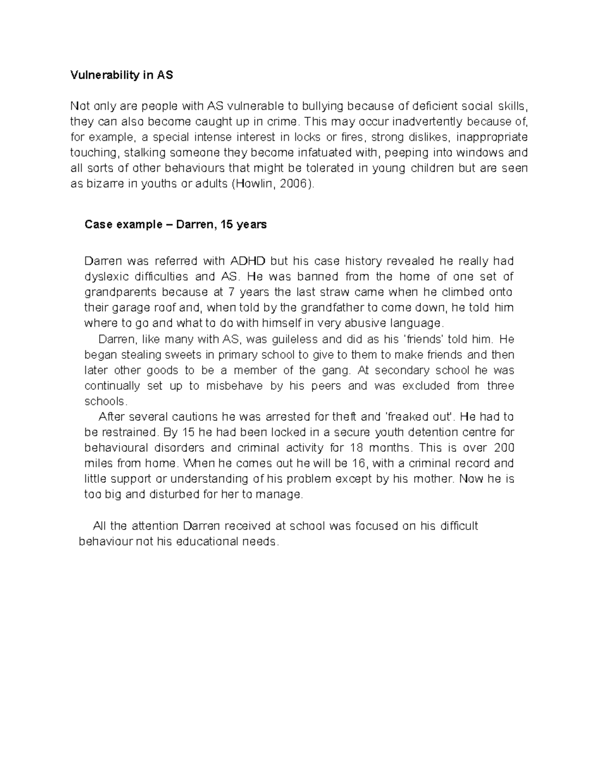 Vulnerability in AS - occur inadvertently because of, for example, a ...