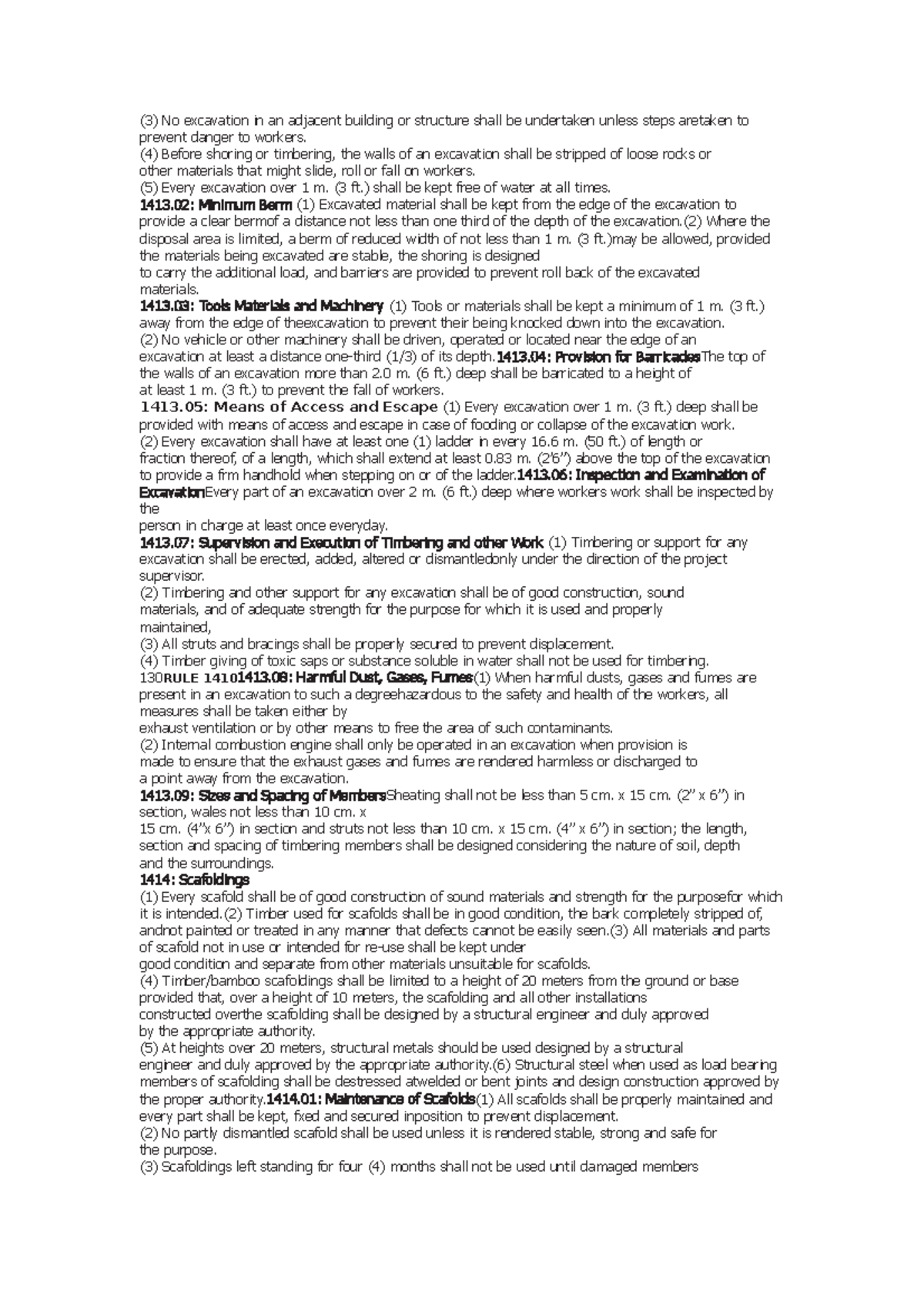 Osh 35 - occupational safety and health management notes - (3) No ...