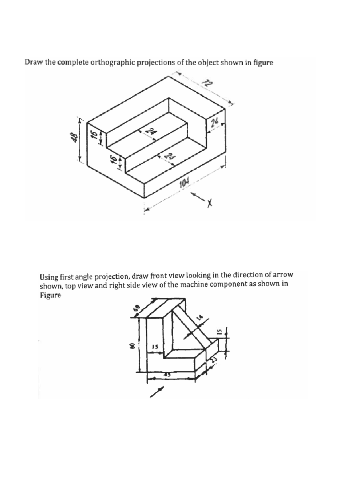 Orthographic - cad/cam - Studocu