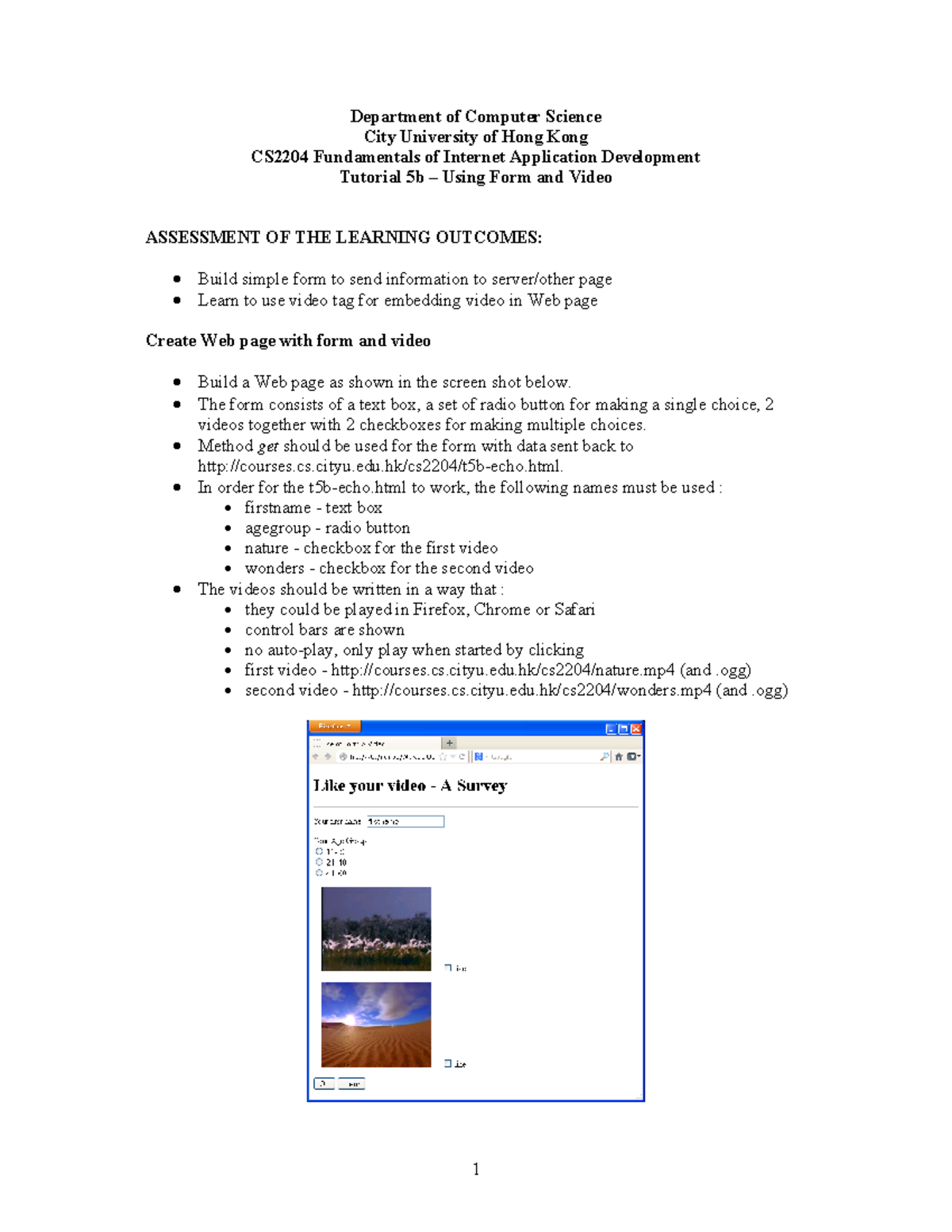 Tutorial 5b - cs2204 20212022cs2204 20212022cs2204 20212022cs2204 20212022cs2204 20212022 - 1 ...