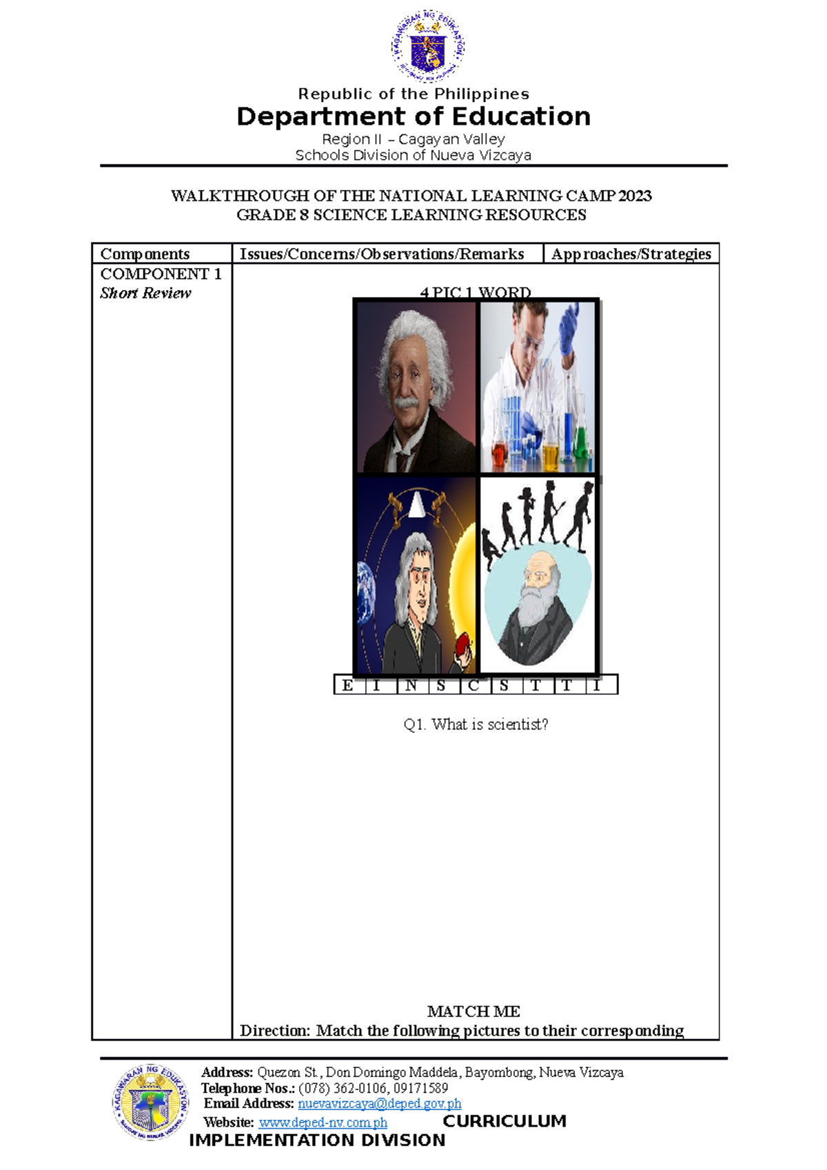 Walkthrough of the LP Template - Department of Education Region II ...