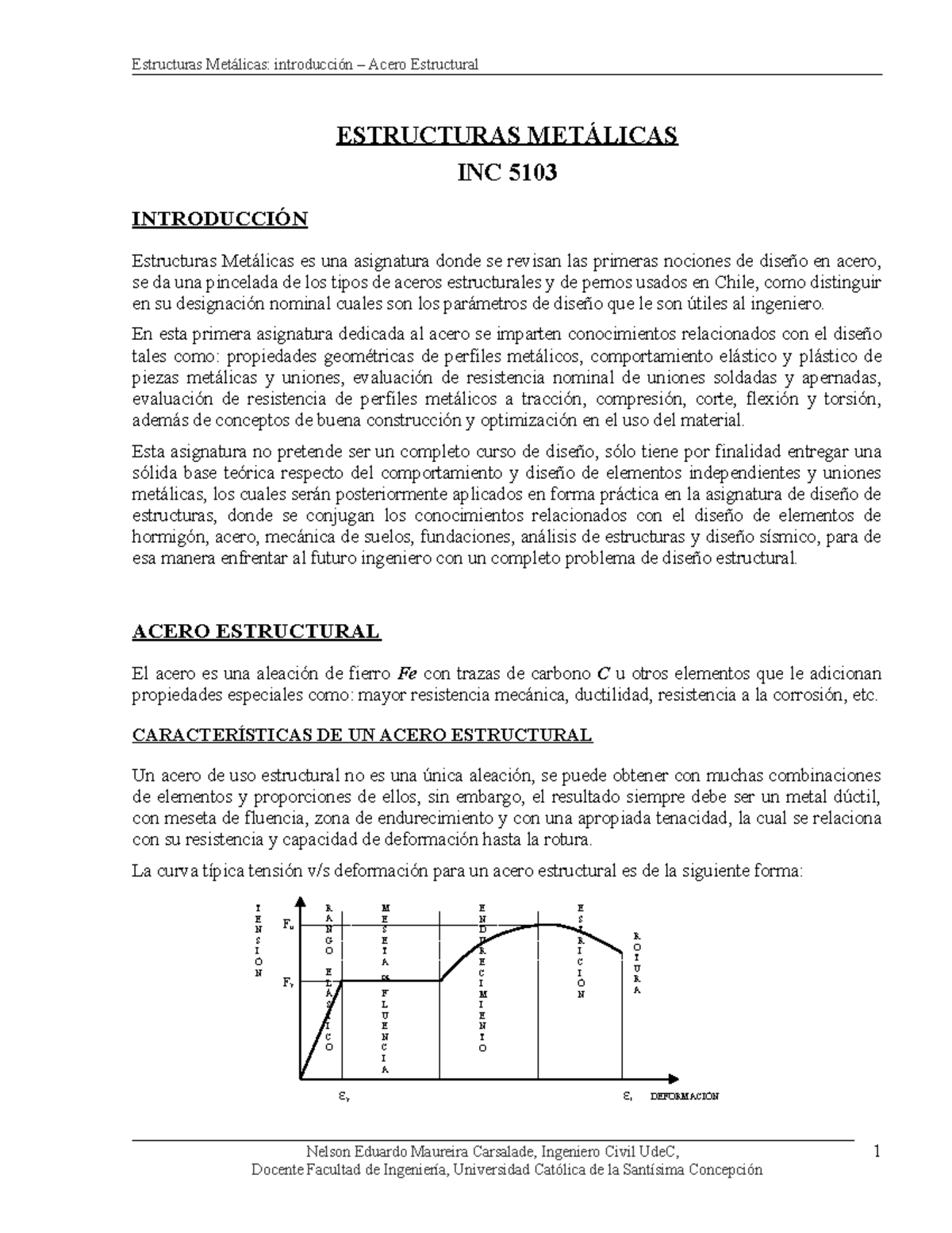 C Tedras Estructuras MET Licas - Estructuras Metálicas: introducción – Acero Estructural ...