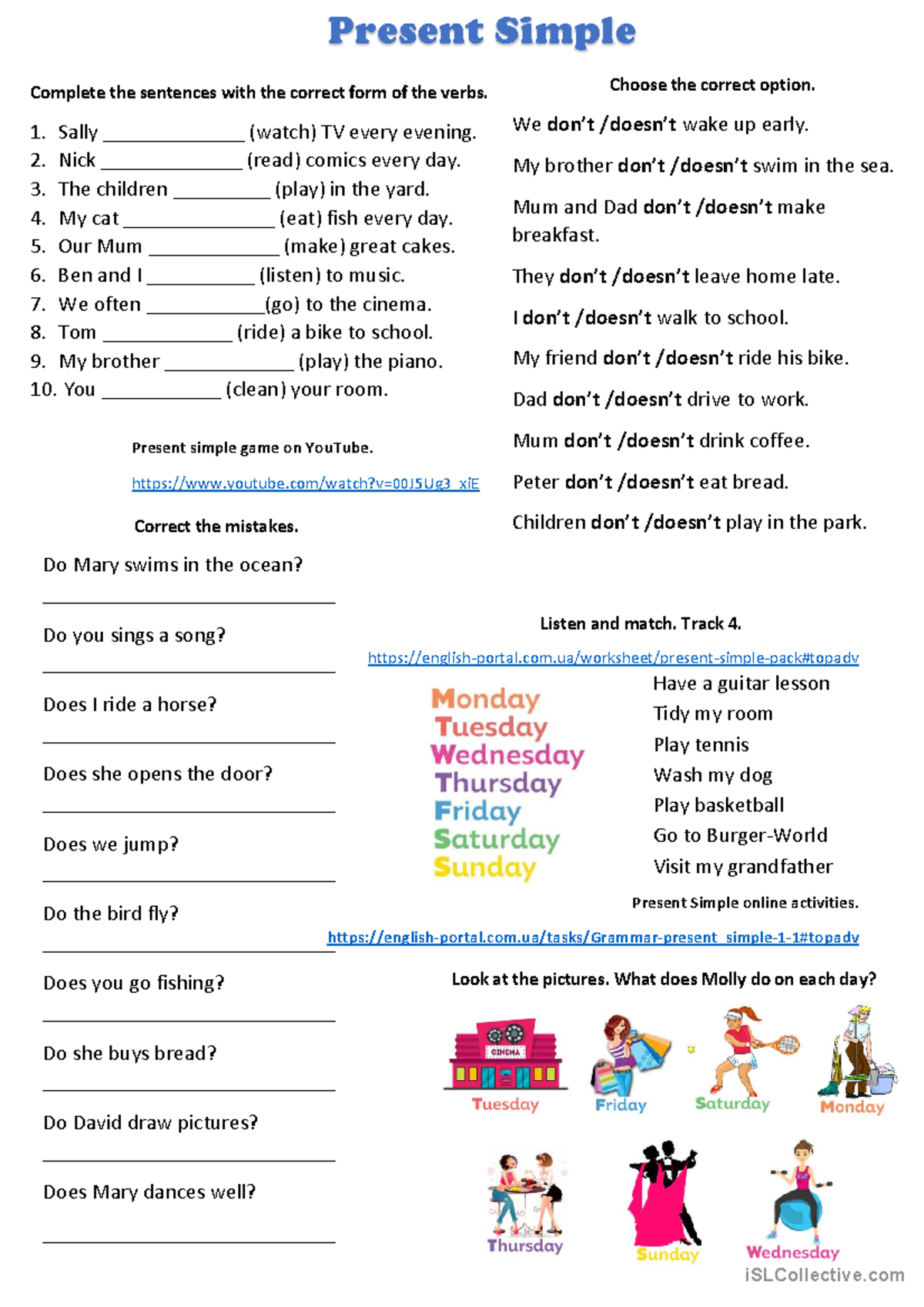 Gupo 3 simple present - este trabajo servira para estudiantes de 10 EGB ...