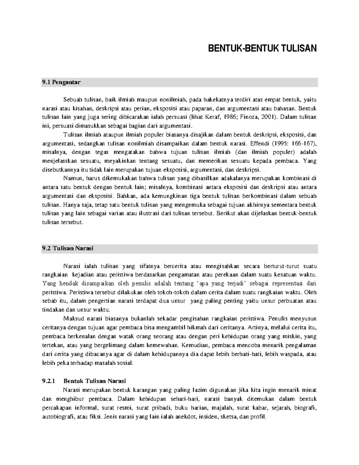 Tulisan DAN Bentuknya - Notes containing writings from Indonesian ...