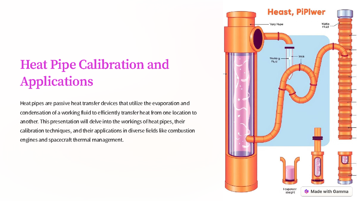 Heat Pipe Calibration and Applications - Heat Pipe Calibration and ...