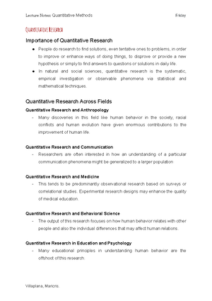 Quantitative Research - It is formed from a deductive approach where ...
