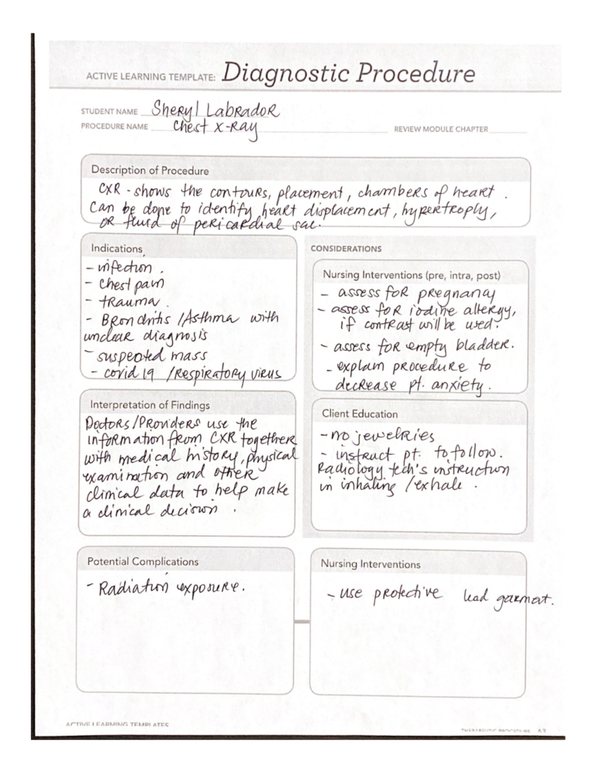 Active Learning Template - NURS 481 - Studocu