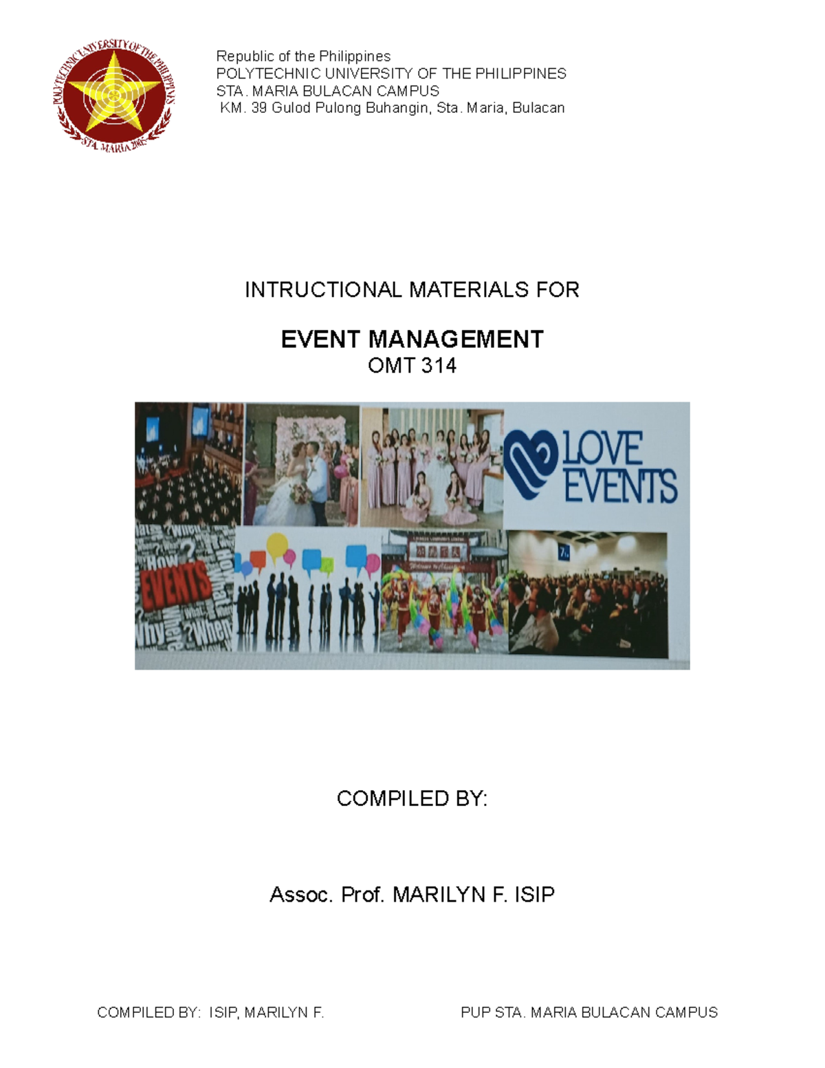 Event Management Module Final - Diploma in Office Management Technology ...