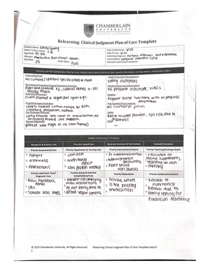 NR 228 CJE Open Check Relearning Assignment - Clinical Judgment Exam (CJE)- Open Check ...