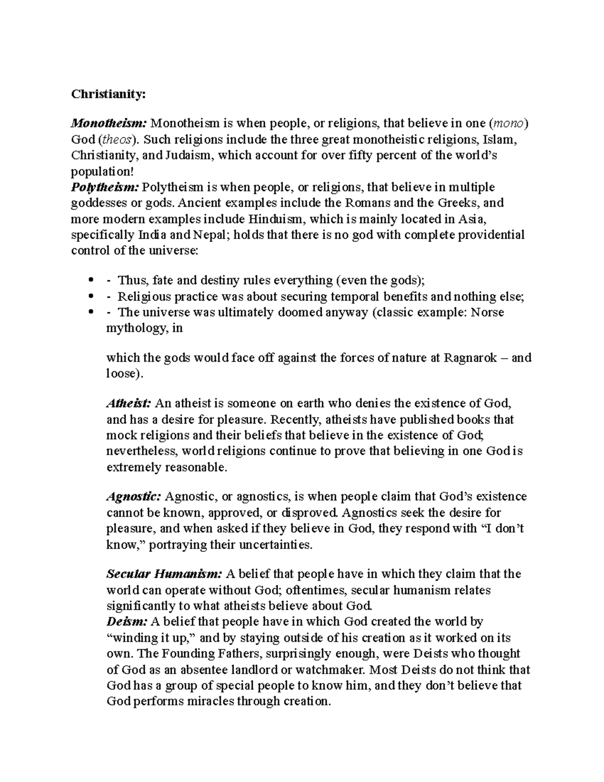 Christianity - Very detailed vocabulary, timeline, and explains belief ...