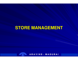 Store Keeping NOTES - Store Keeping Store keeping is the task of ...