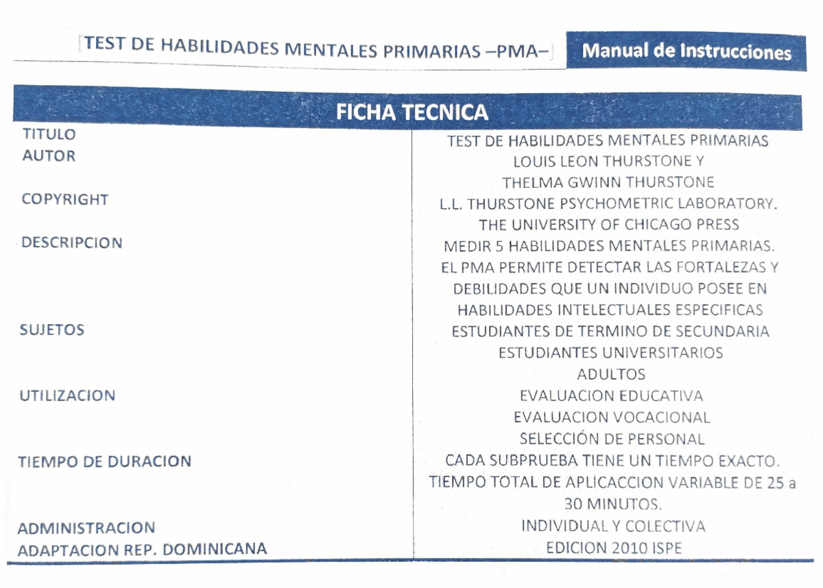 Ficha Técnica y Manual PMA - Histologia General - Studocu