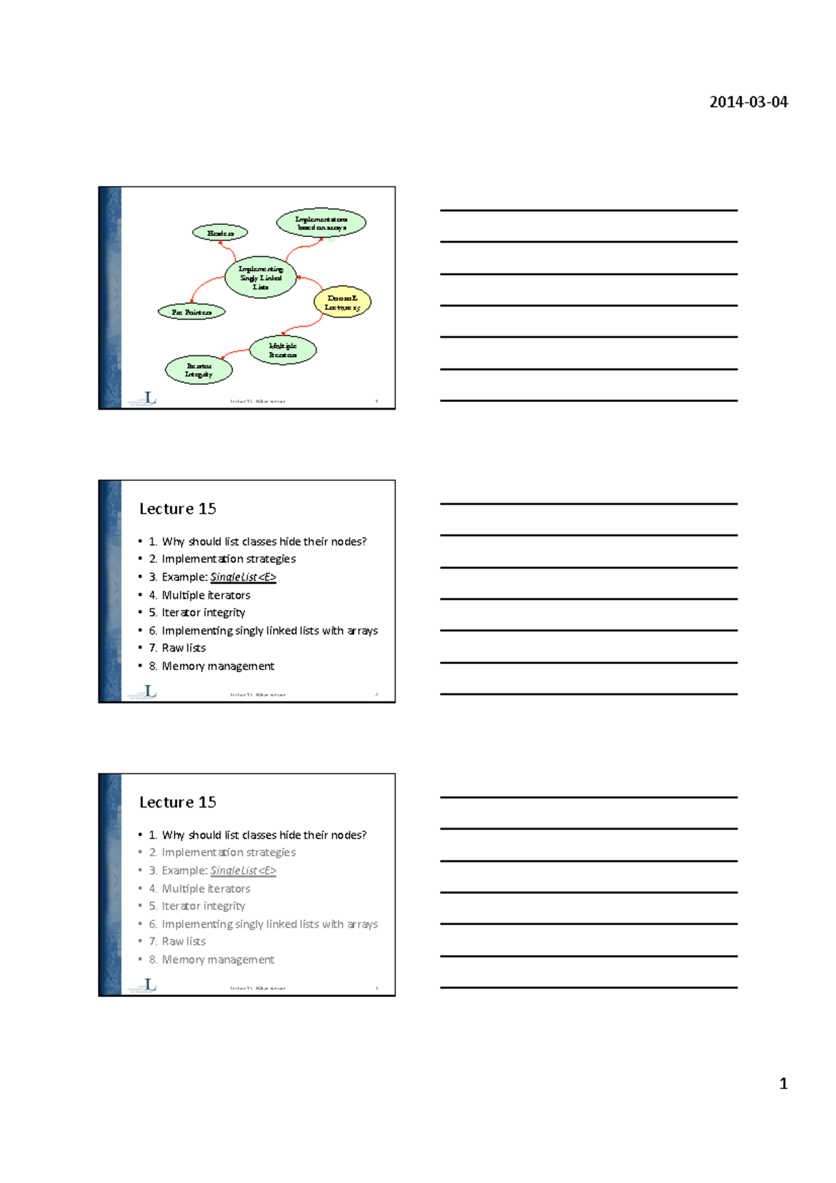 Lecture 15 power point used in year 2017 - D0010E! Lecture 15! Headers ...