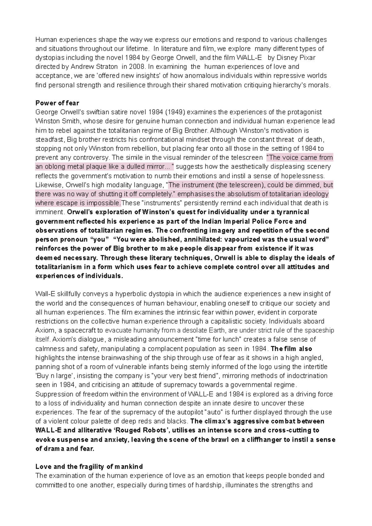 Texts and Human Experiences-2 - Human experiences shape the way we ...