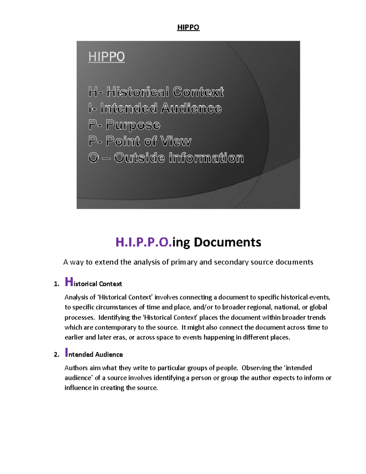 Hippo Strategy - - Studocu