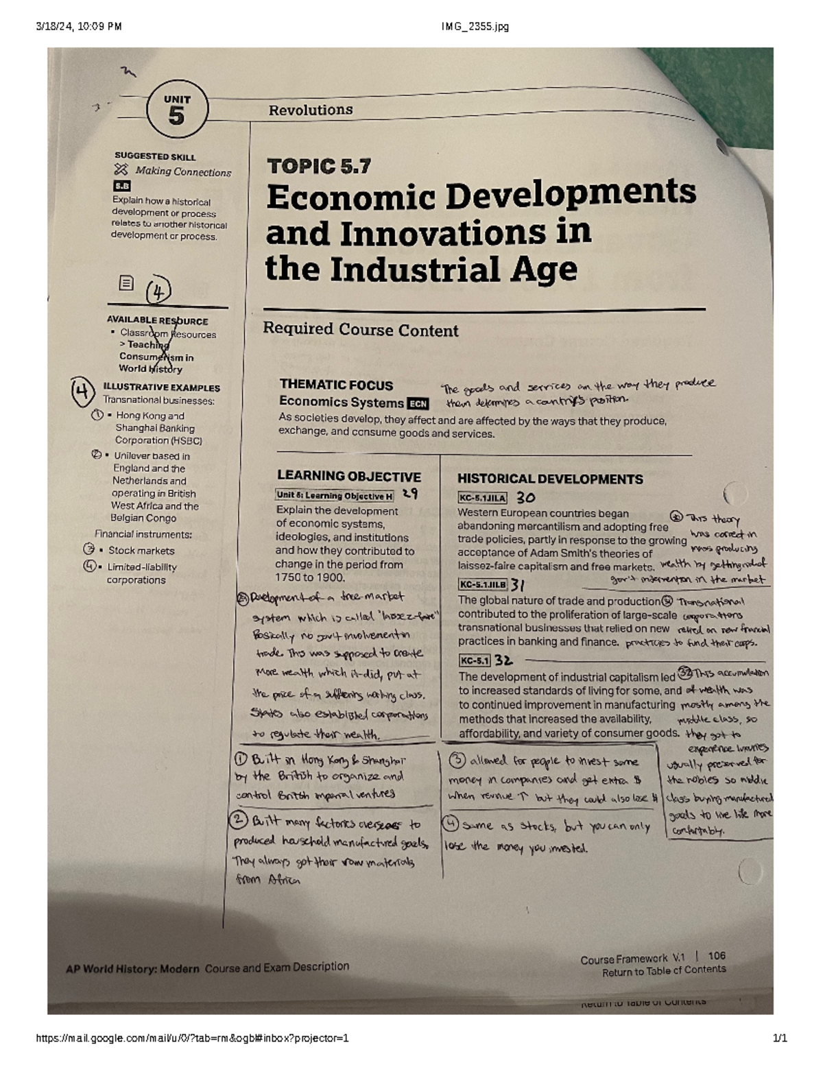 5.7: Economic Developments and Innovations in the Industrial Age - 3/18 ...