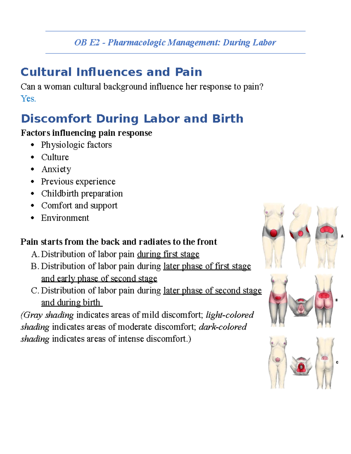 OB E2 - Pharmacologic Management During Labor - OB E2 - Pharmacologic ...