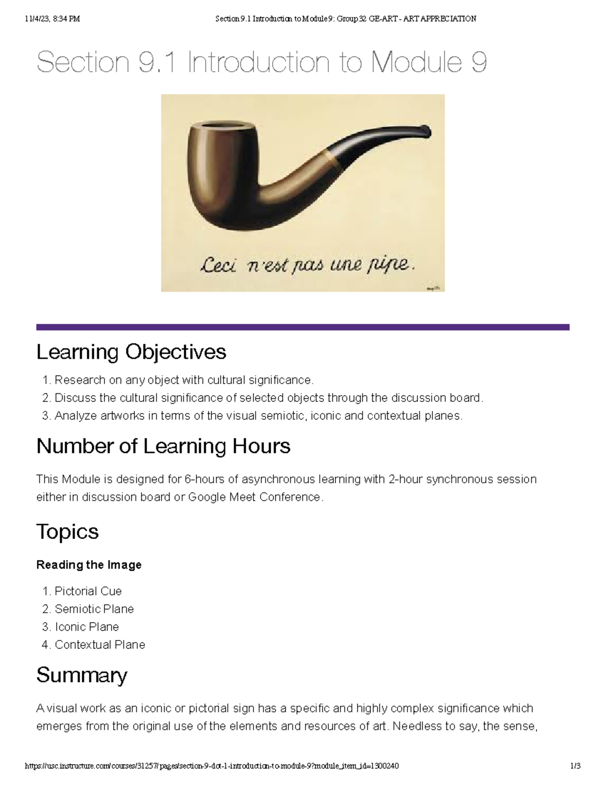 ART Module 9 merged - notes - 11/4/23, 8:34 PM Section 9 Introduction ...