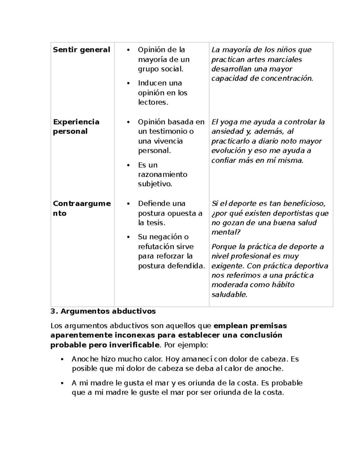 Idea concepto y definicion - Sentir general Opinión de la mayoría de un ...