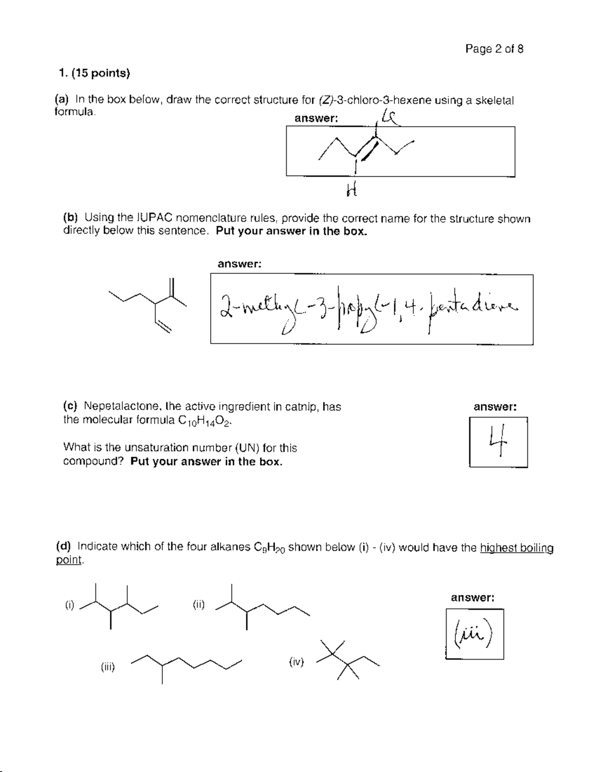Prelim 1 2012 key - Practice exam with answer key - Page 2 of 8 ...