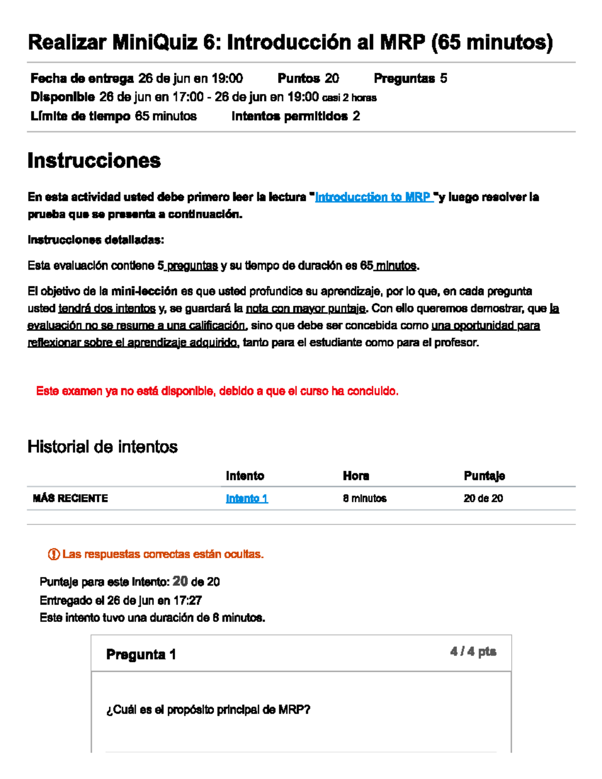 Miniquiz 6 - gwrgw gw - Economía - Studocu