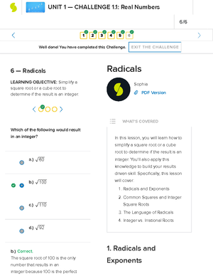 Introduction to College Mathematics Sophia Learning - 5 — Exponents ...
