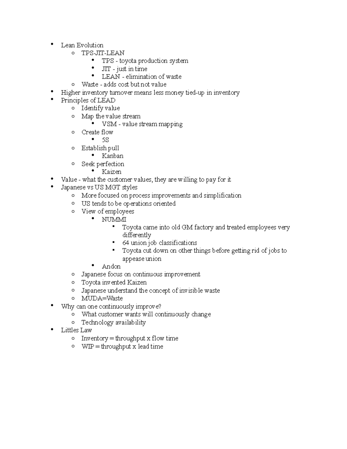 Lean - Lean - Lean Evolution o TPS-JIT-LEAN TPS - toyota production ...
