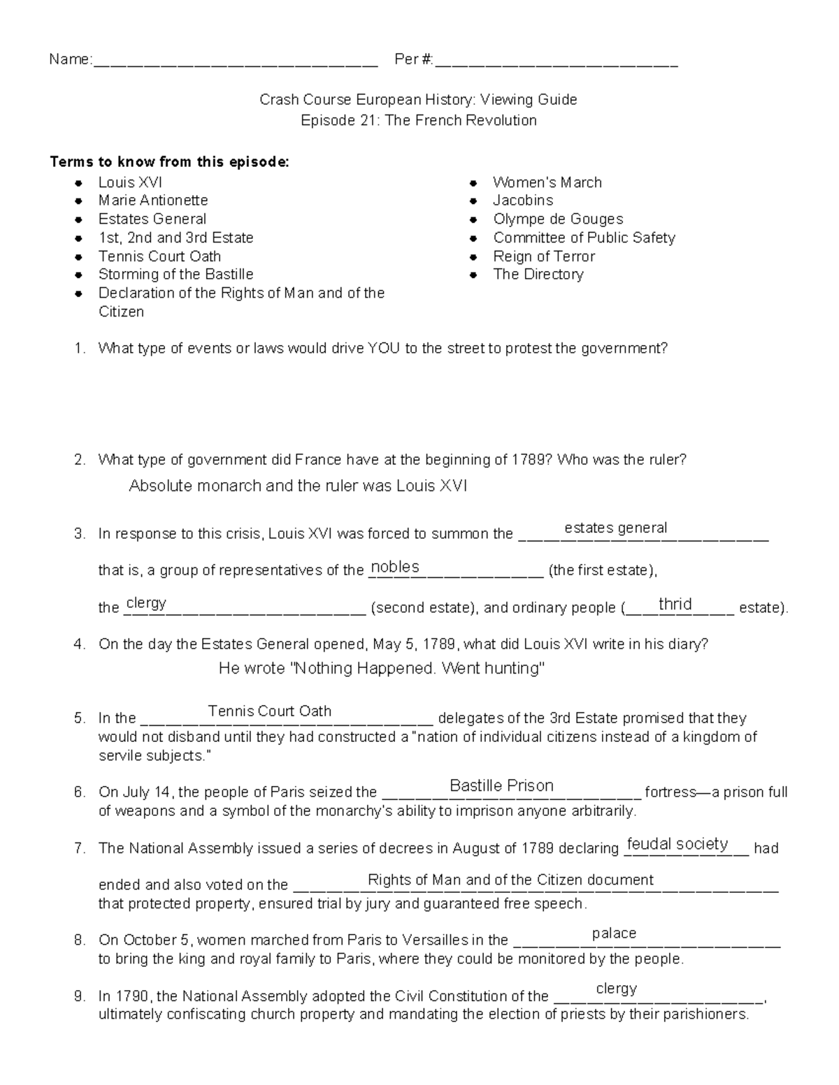 The_French_Revolution.pdf - Name:__________________________________ Per ...