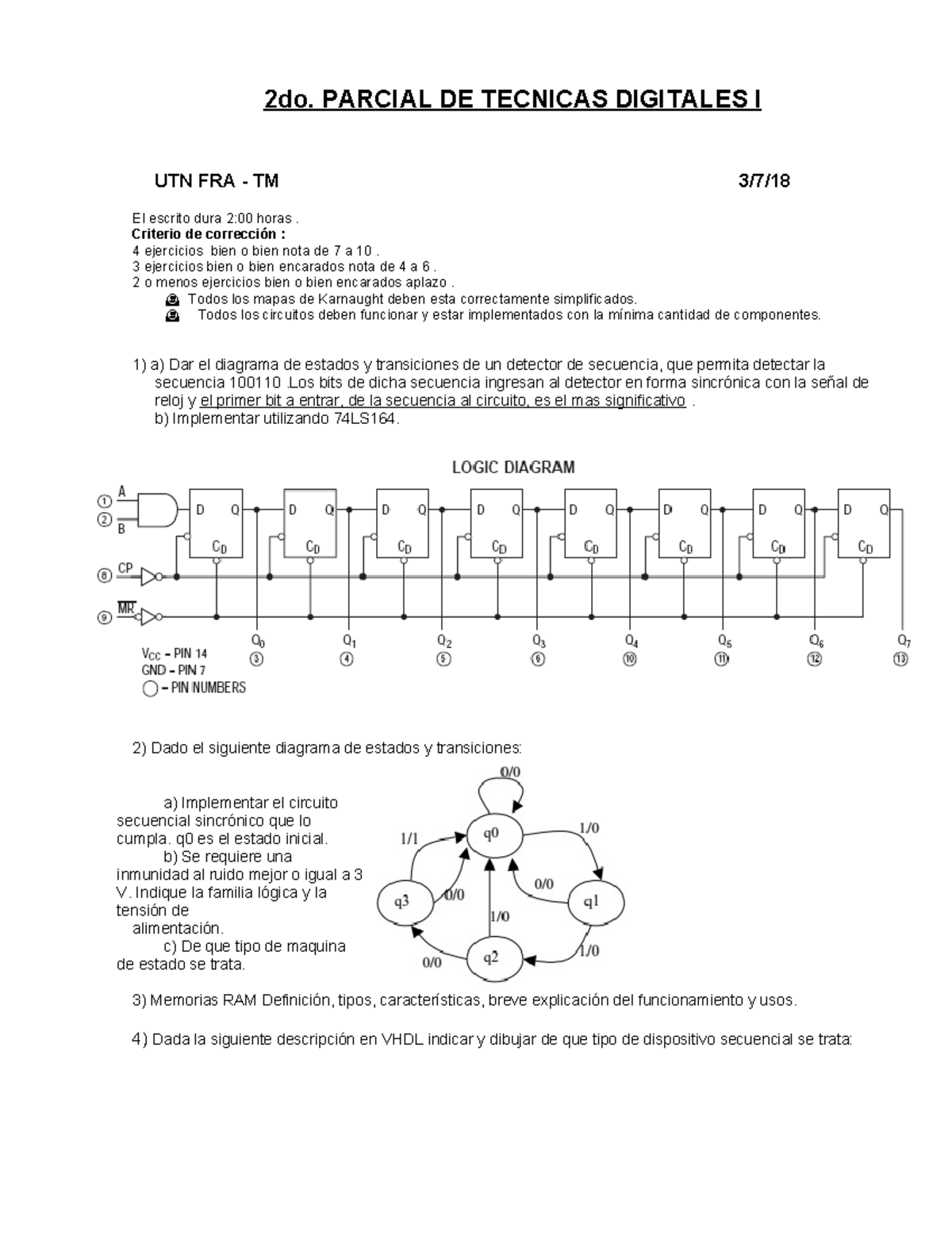 2Parcial 3 7 18 UNLa M TM - 2 PARICIAL UNLAM TECNICAS 1 PLAN VIEJO - 2do. PARCIAL DE TECNICAS ...