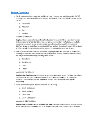 Netplus 9e Mod12solutions - Module 12: Performance and Recovery Solution and Answer Guide Jill ...