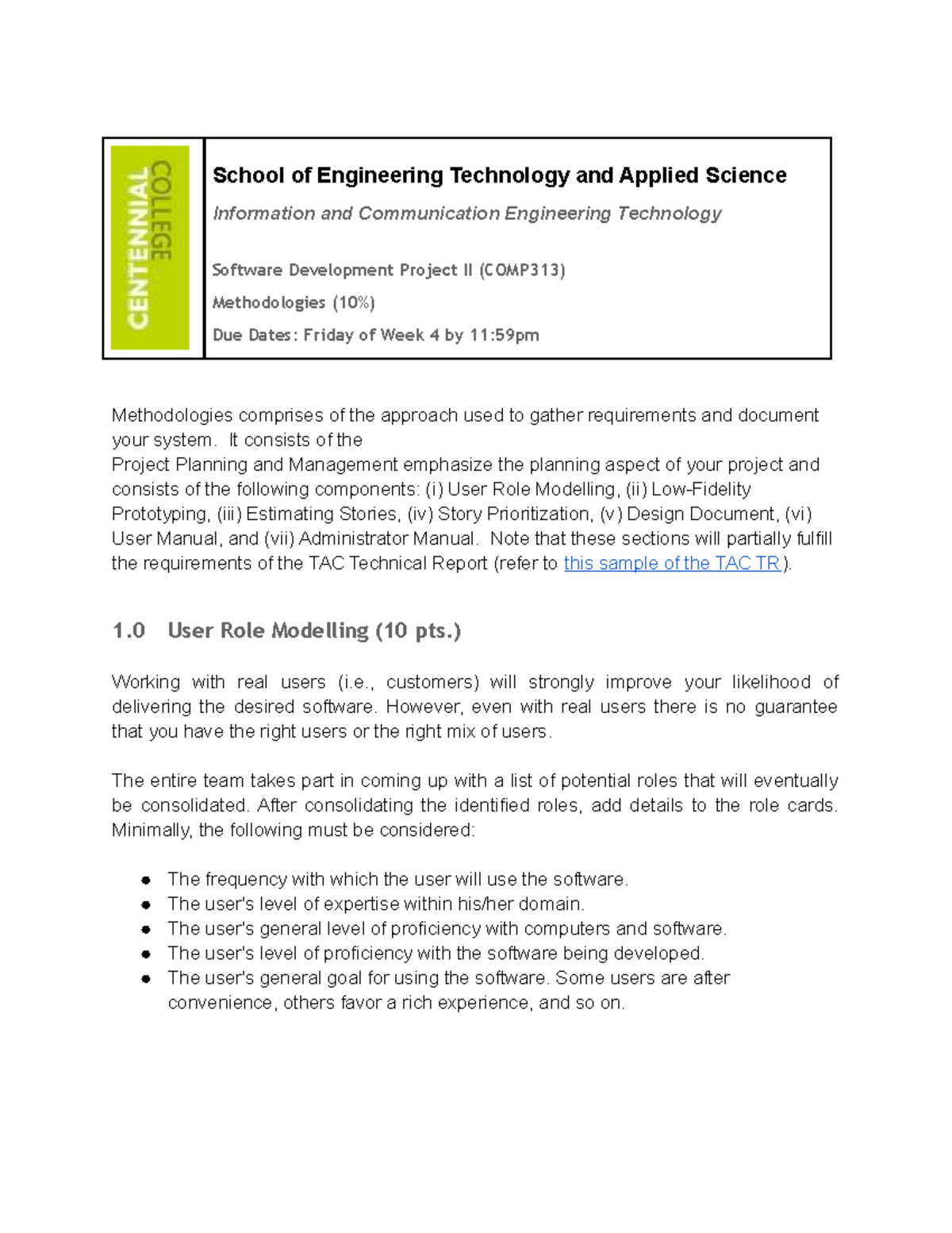 Methodologies - technical report instructions - School of Engineering ...