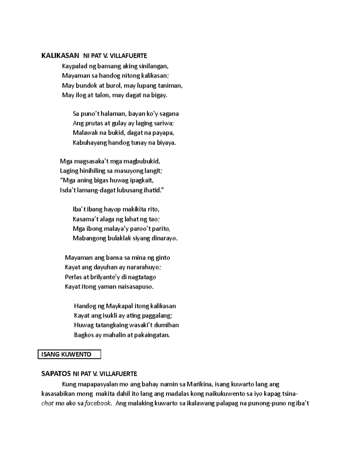 Modyul-02 - just for submission - KALIKASAN NI PAT V. VILLAFUERTE ...