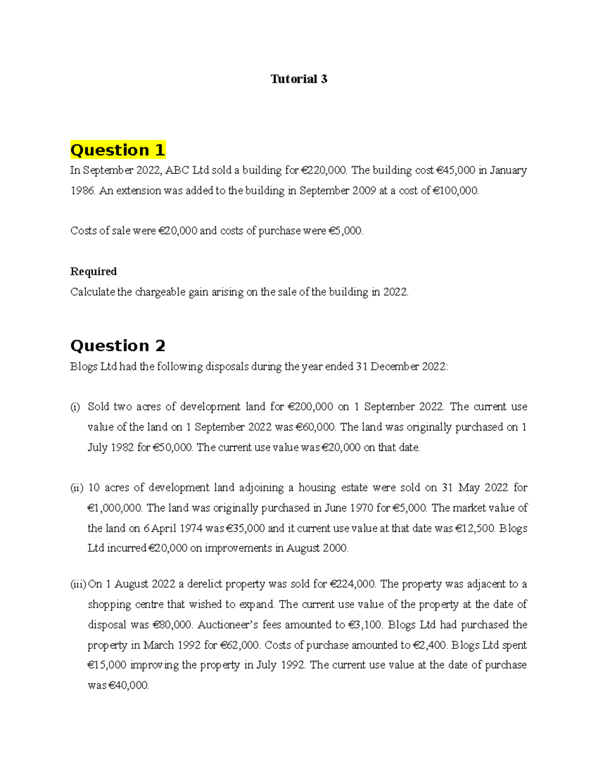 03 Tutorial 03 Questions Week 5 CGT - Tutorial 3 Question 1 In ...