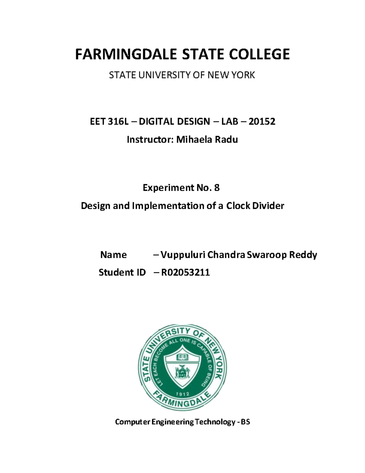 Lab Report #8 - Design and Implementation of a Clock Divider ...