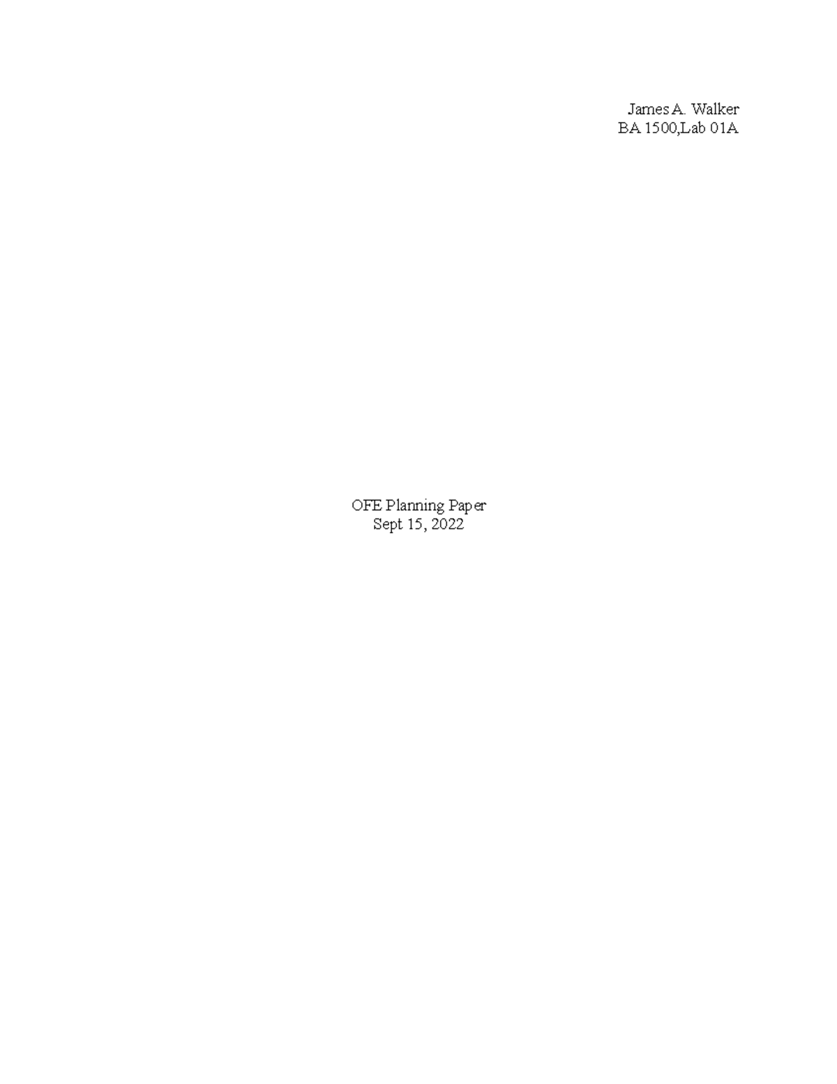 OFE Planning Paper: Leadership Communication and Professionalism - Studocu